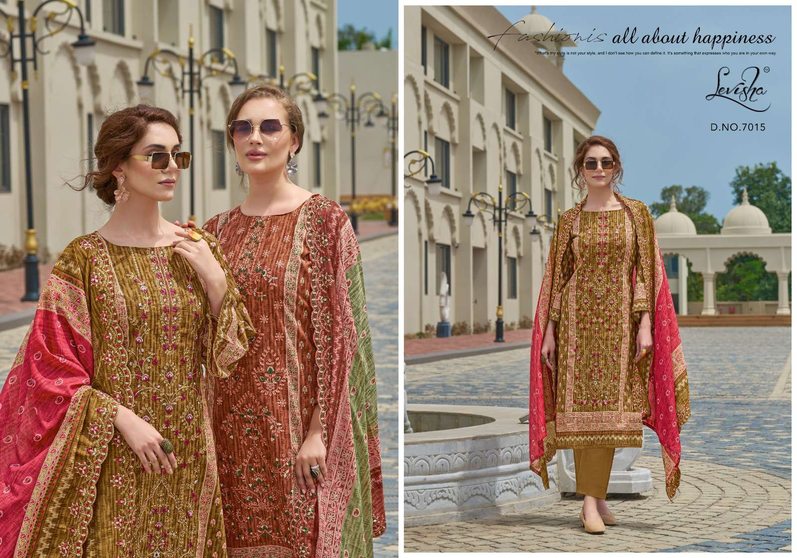 LEVISHA MADHUBALA VOL 7 LAWN COTTON DIGITAL PRINT WITH WORK SUITS AT ...