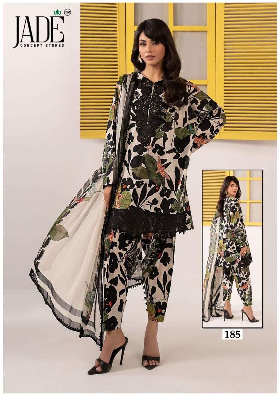 JADE CHEVRON EXCLUSIVE HEAVY COTTON VOL 19 COTTON DIGITAL PRINT SALWAR ...